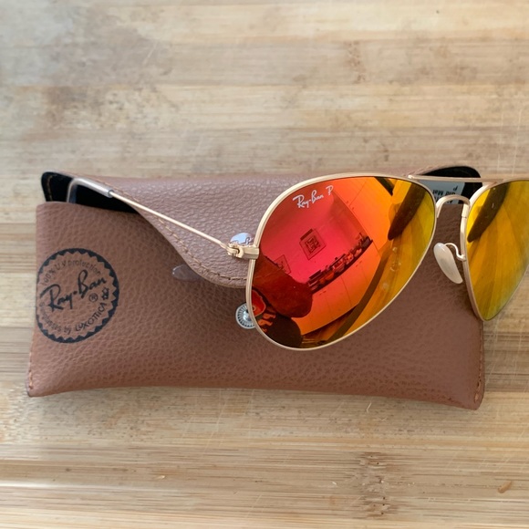 Ray-Ban | Accessories | Rayban Classic Aviator Style With Gold Mirror ...